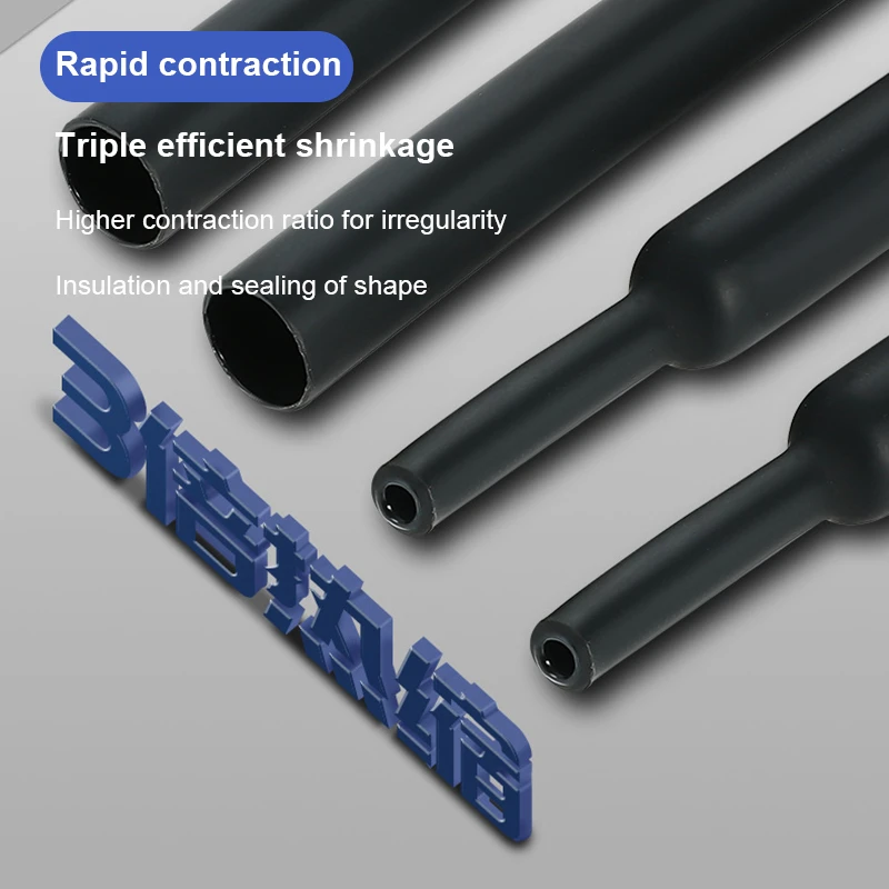 127pcs/lot Polyolefin Heat Shrink Tubing Tubes 2:1 Heatshrink Tubing ...