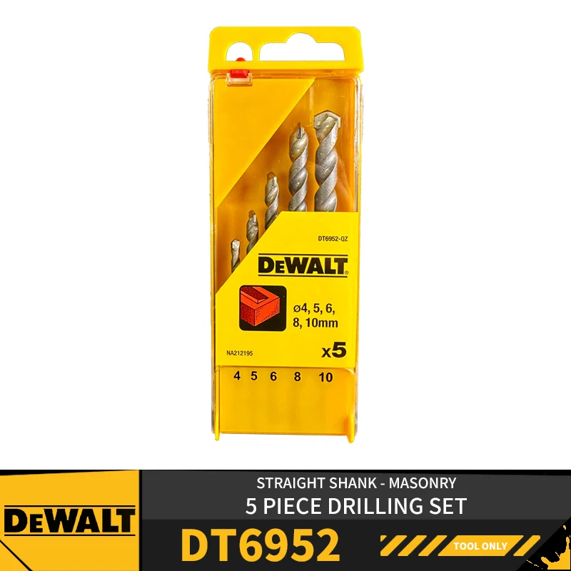 DEWALT DT6952 스트레이트 생크 벽돌 5 피스 드릴 세트, 전동 공구 드릴 액세서리| | - AliExpress