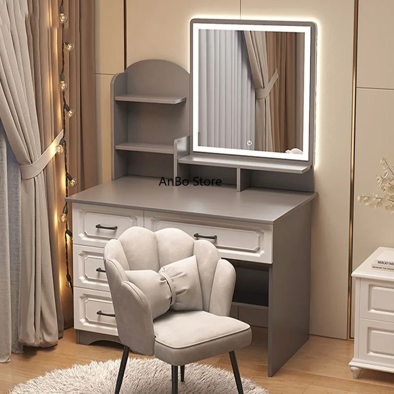 Drawers-Storage-Vanity-Hairstyle-Women-Mirror-Dressing-Table-For ...