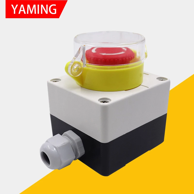 22mm-Emergency-Stop-Switch-Box-Button-Case-Protect-Shield-Elevator-Lift ...