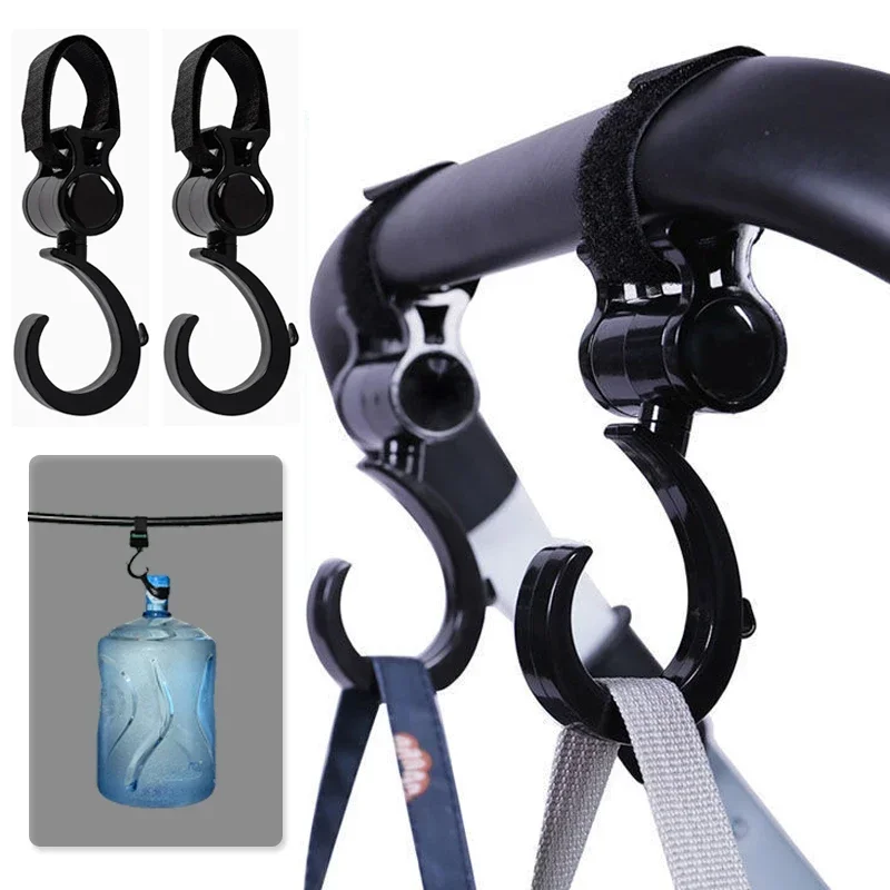 2pcs-Baby-Hooks-Multi-Stroller-Pram-Hook-Clips-360-Degree-Rotate ...