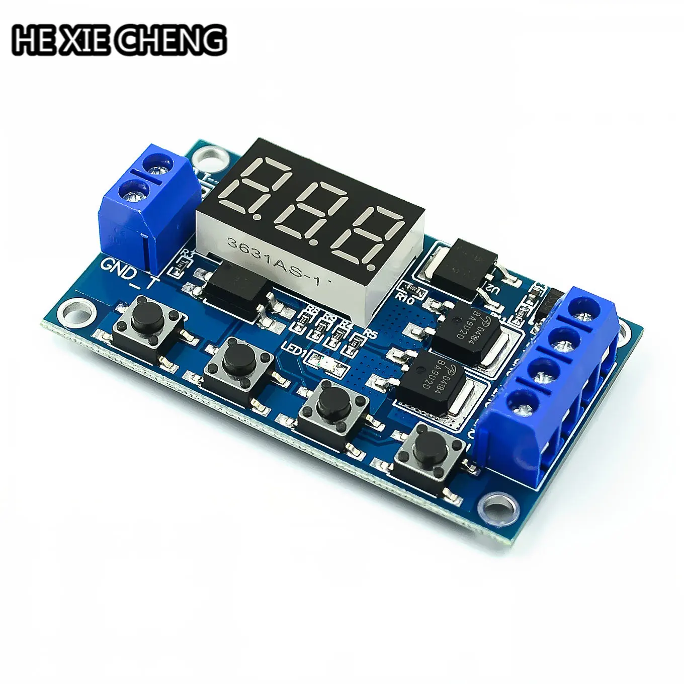 DC 12V 24V Dual MOS LED Digital Time Delay Relay Trigger Cycle Timer ...