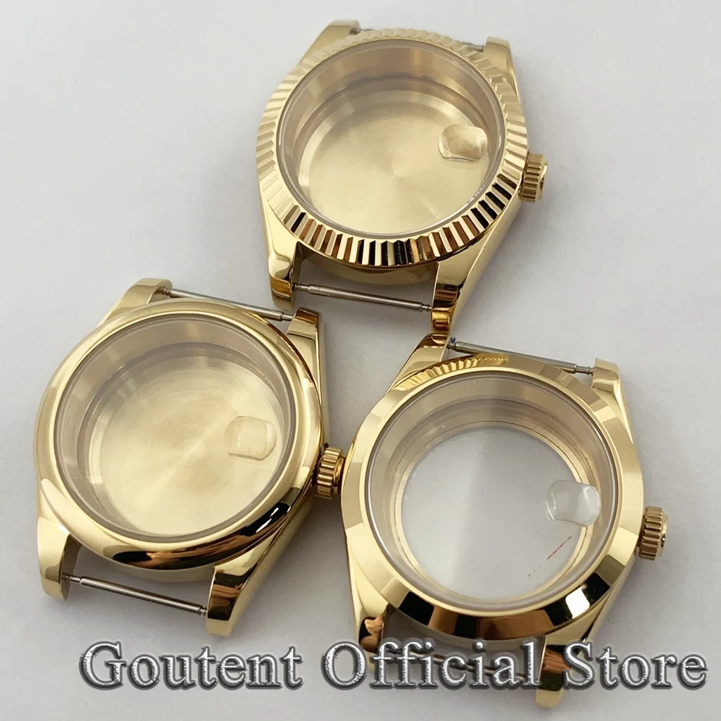 Goutent-Men-s-Gold-Sapphire-Glass-Watch-Case-36mm-39mm-Fit-PT5000-NH34 ...