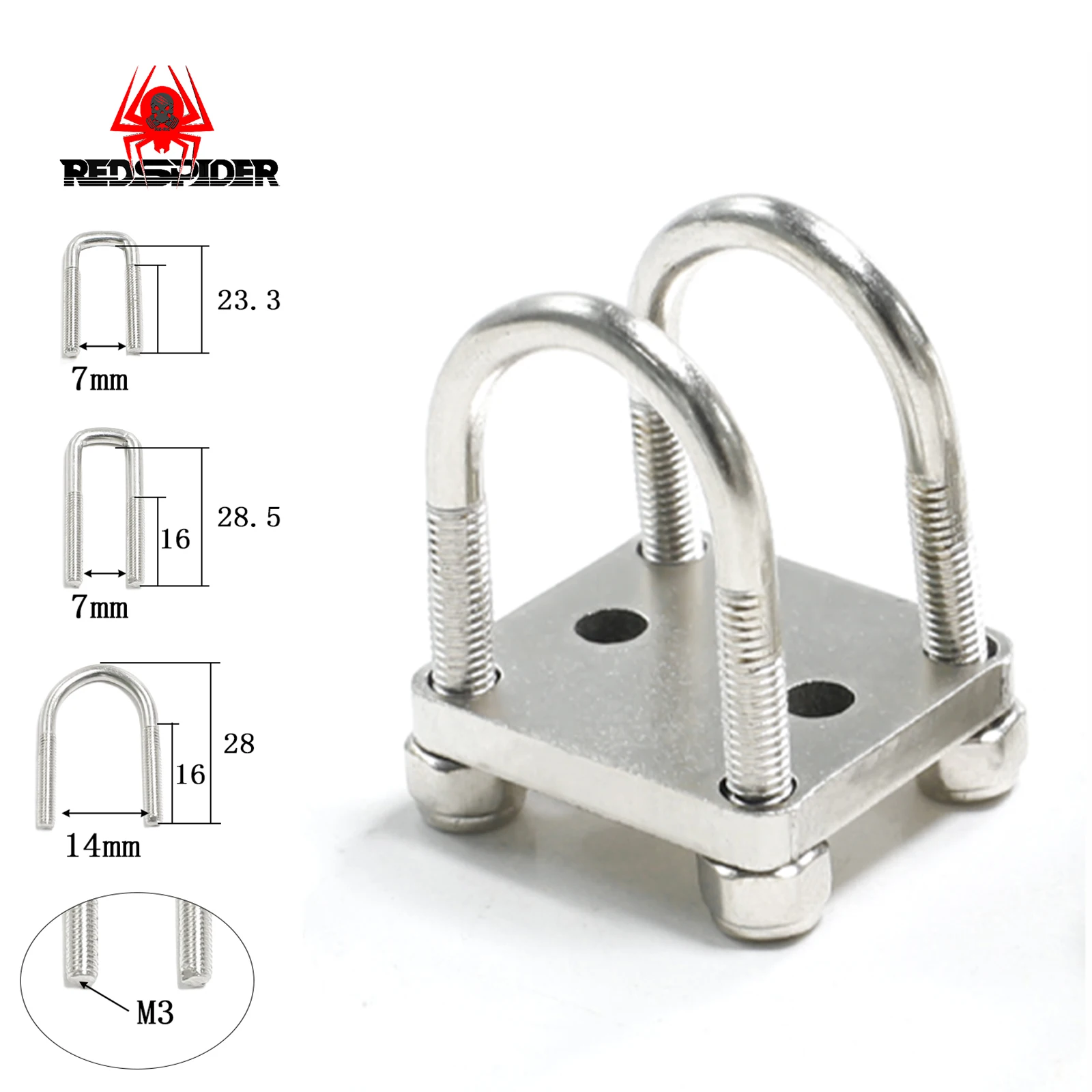 RC Metal U-Shaped Screw Bracket for Tamiya Scania 770S R620 Volvo ...