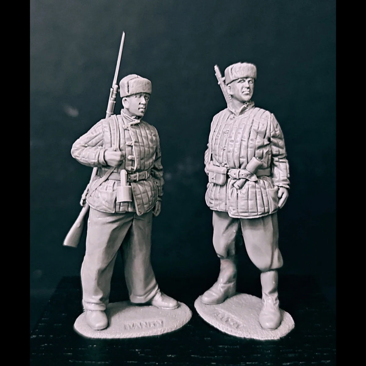 1/35 Resin figure unpainted model Kit, military theme, Moscow militia ...