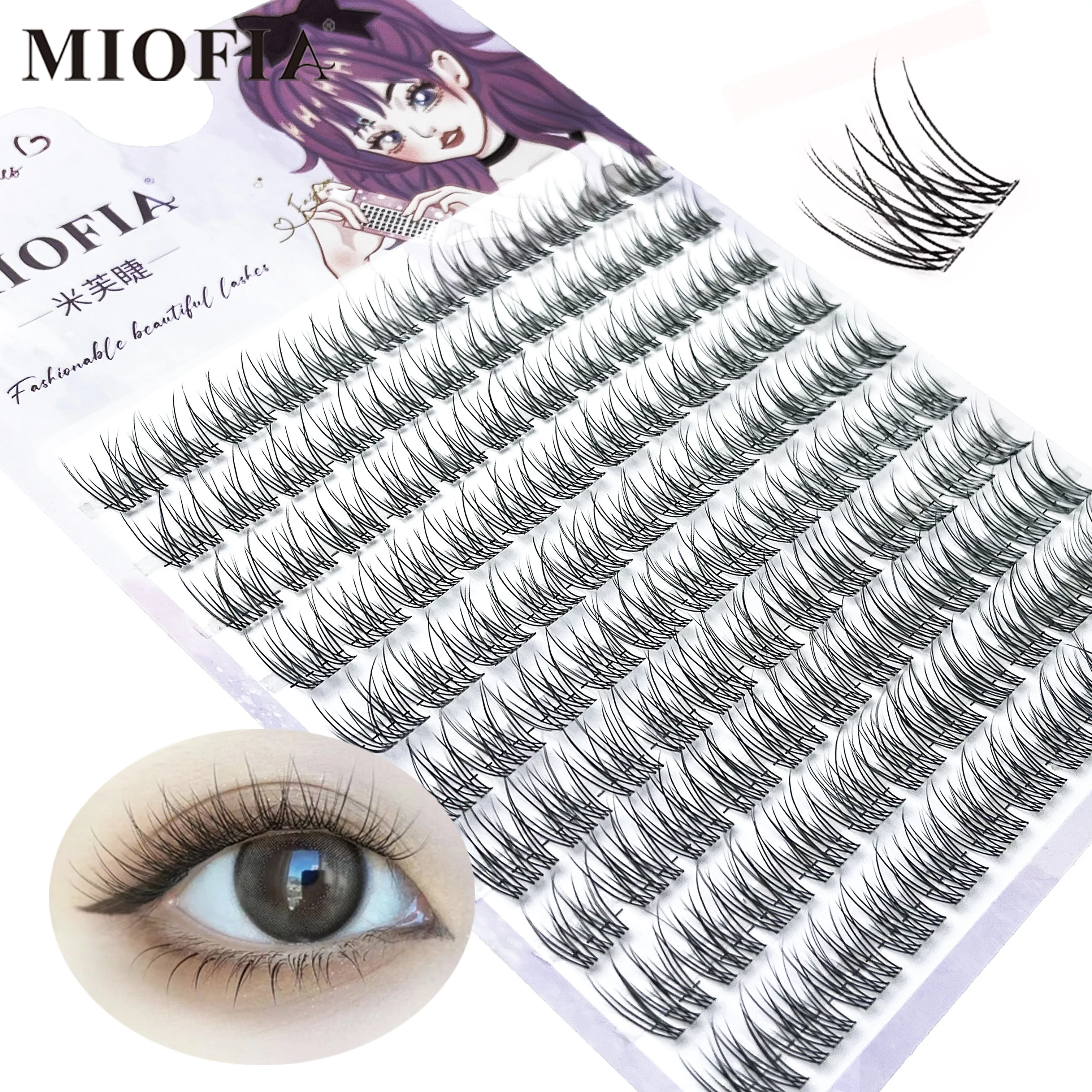 1-Box-120-Bunches-segmented-Fish-Tail-Eyelashes-Individual-Eyelash ...