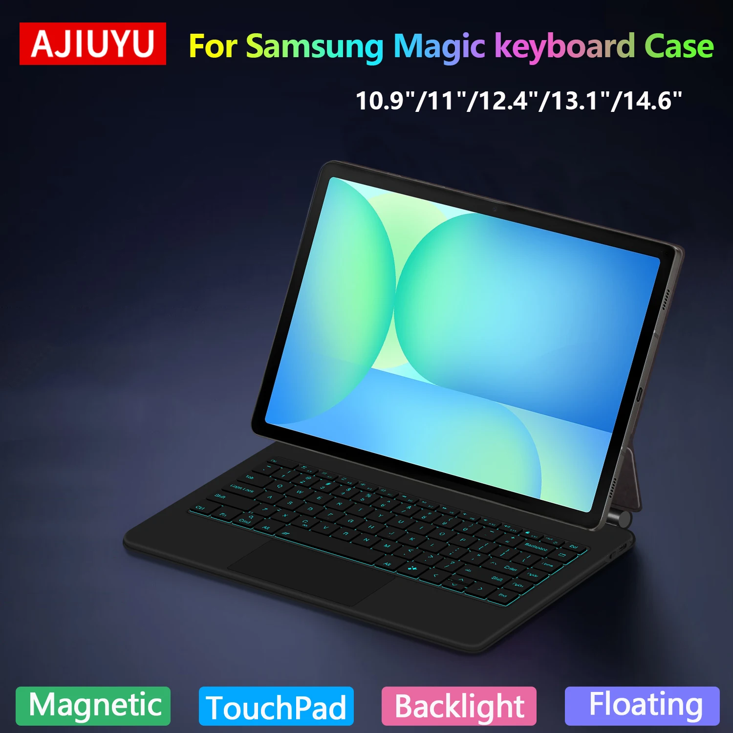 Magic Keyboard For Samsung Galaxy Tab S7 S8 S9 S10 FE Plus 13.1 10.9 11 ...