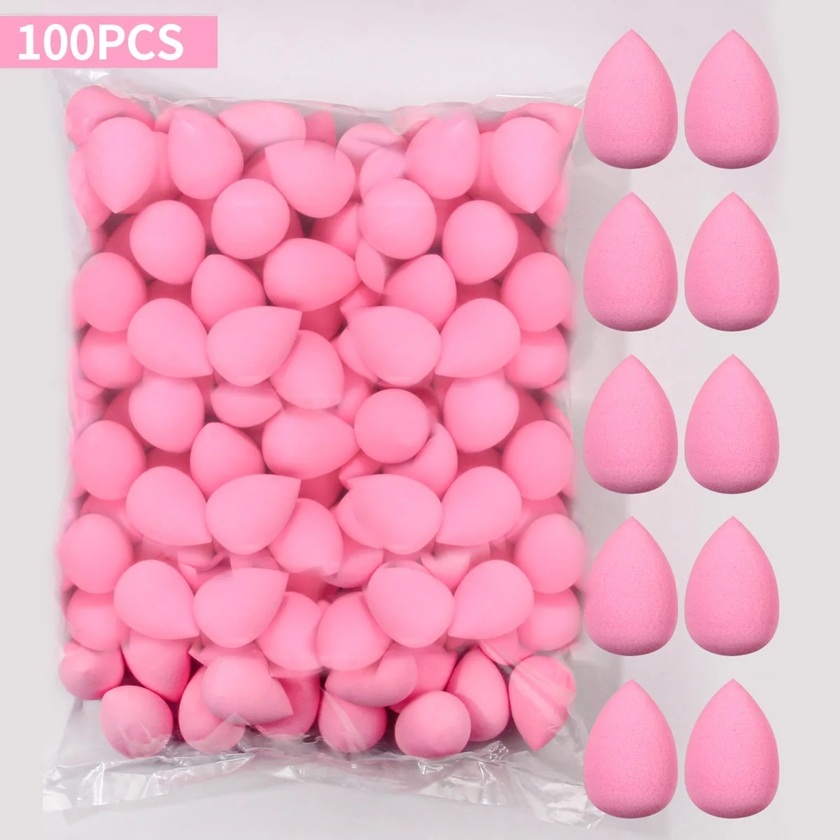 100PCS-Makeup-Sponge-Suitable-For-Cream-Powder-Concealer-Loose-Powder ...