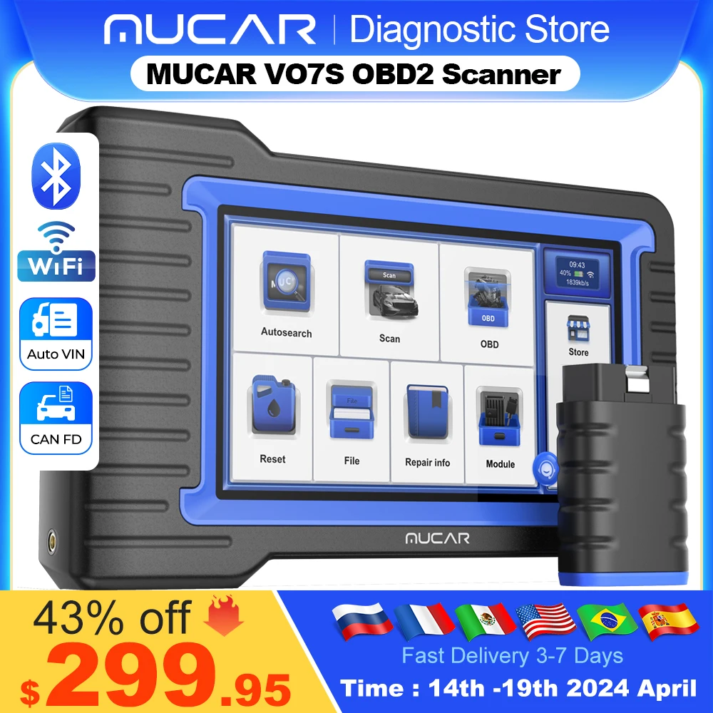 MUCAR-VO7S-OBD2-Scanner-Full-System-Diagnose-28-Reset-Diagnostic-Tool ...