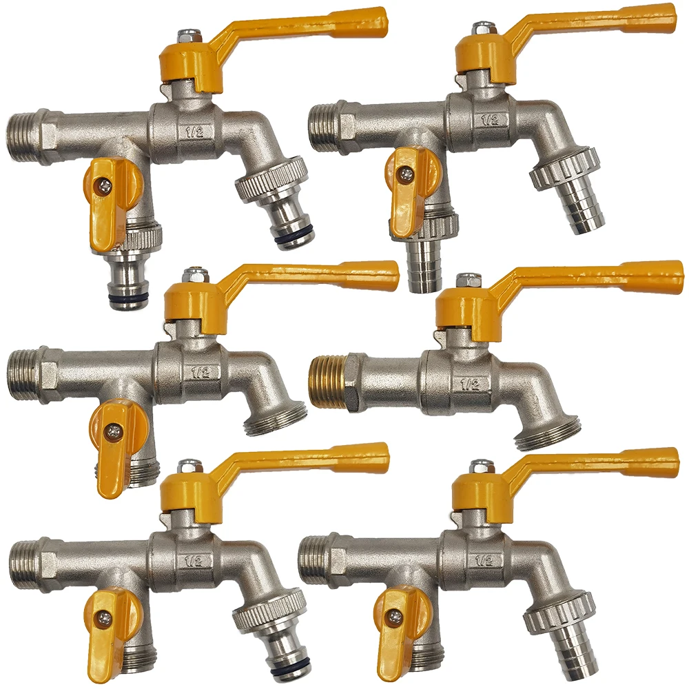 Garden-Hose-Faucet-Adapter-1-2-IBC-Water-Tank-Connector-2-Way-1-Way ...