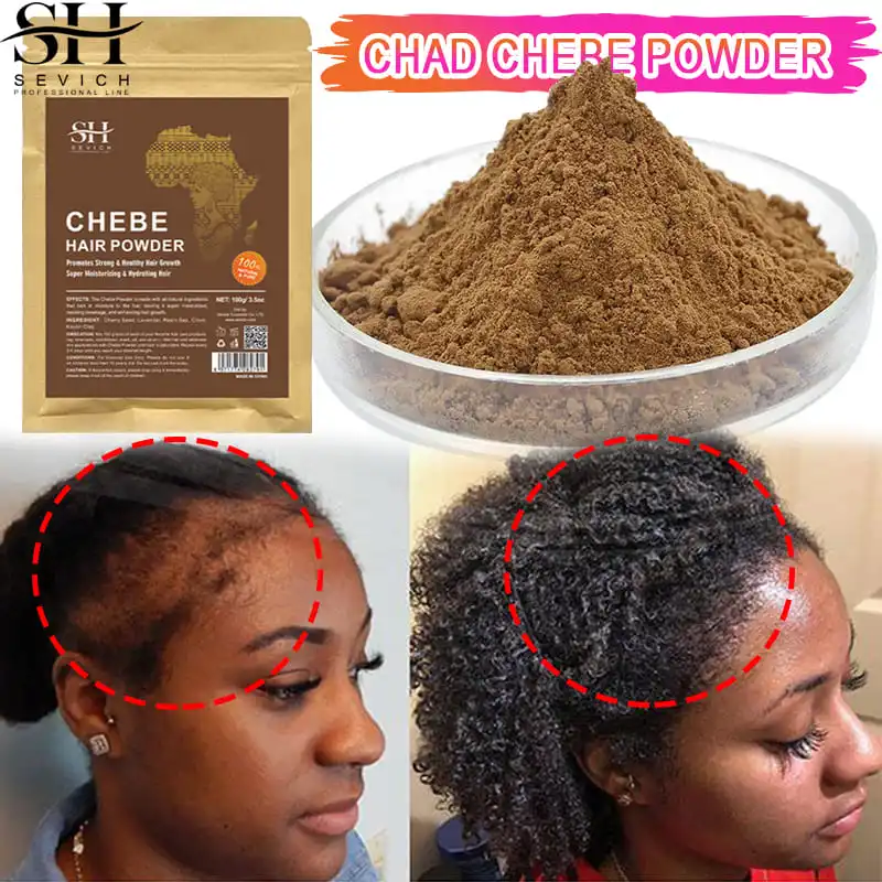Africa Chad 100% Chebe Powder Women Traction Alopecia Treatment Oil ...