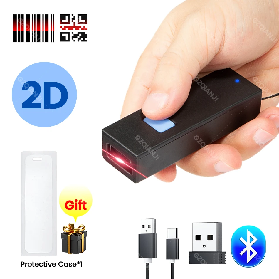 Bluetooth-2-4G-1D-2D-Bluetooth-Barcode-Scanner-Wireless-CCD-QR-PDF417 ...