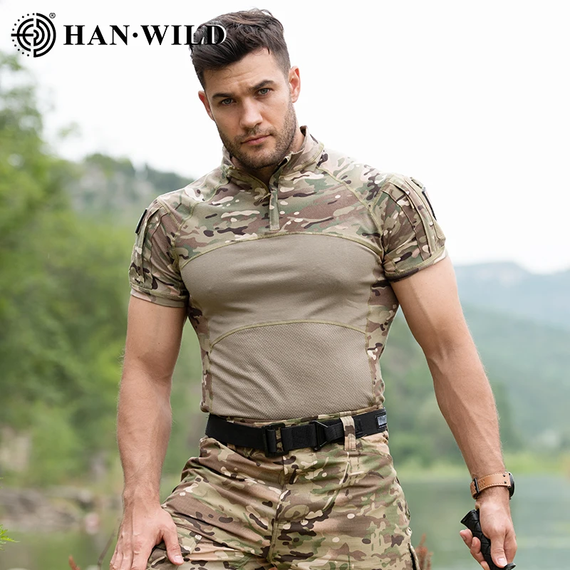 Tactical-T-Shirt-Military-Shirts-Men-Airsoft-Paintball-Combat-Shirts-US ...