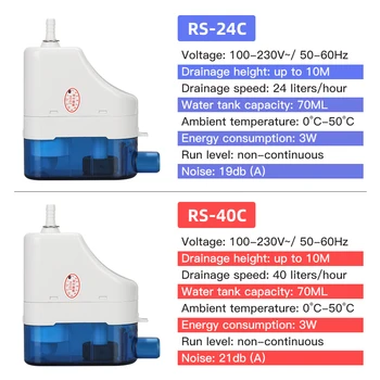 220V 24L/H 40L/H Automatic Ultra-quiet Condensate Pump RS-24C/40C ...