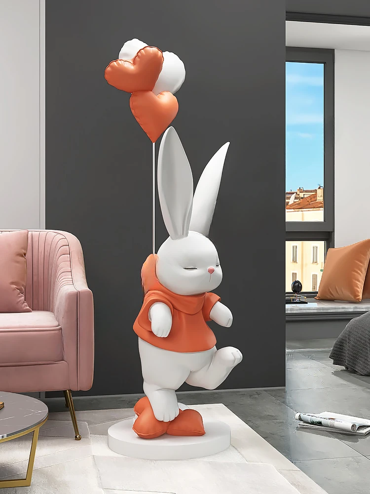 120cm-Contemporary-Style-Cute-Rabbit-Statue-Home-Decoration-Gifts ...