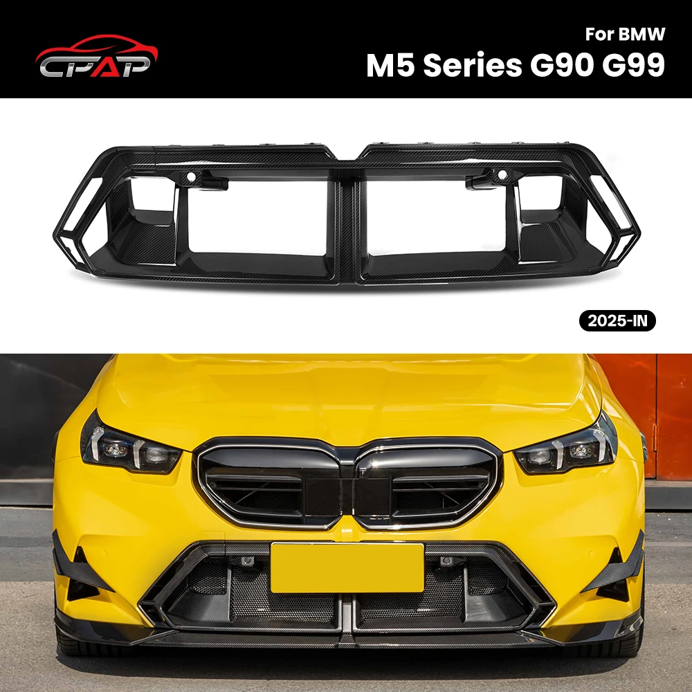 Real Dry Carbon Fiber Front Bumper Center Trim For BMW M5 Series G90 ...