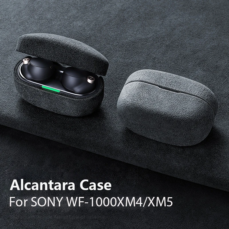 Italian-Alcantara-Case-For-SONY-WF-1000XM4-Luxury-Leather-Handmade-WF ...