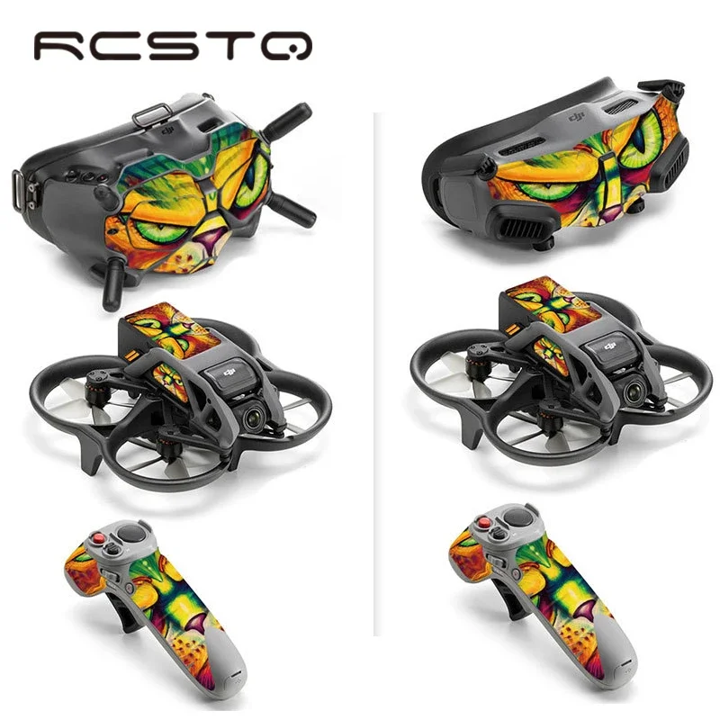 RCSTQ-PVC-Sticker-For-Dji-Avata-Drone-Goggles-2-V2-Decals-Protective ...