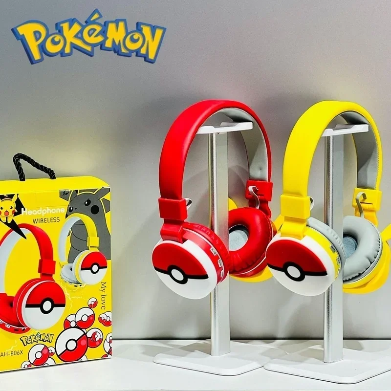 NEW-Anime-Pokemon-Pikachu-Bluetooth-Headphone-Wireless-Headsets-Cartoon ...