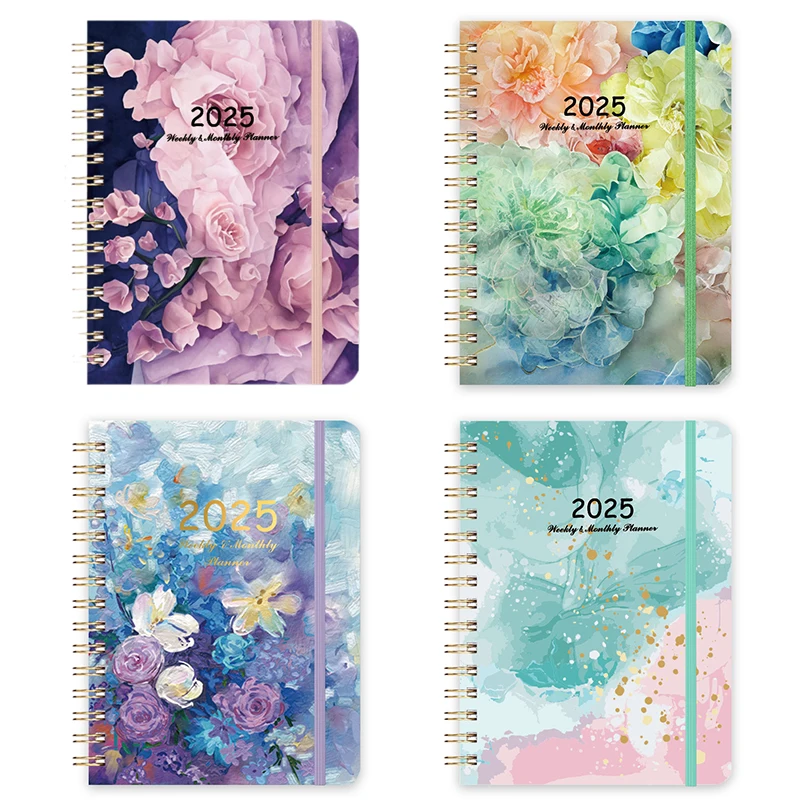 2025-Planner-Notebooks-Month-Weekly-Notebook-Schedule-Diary-Schedule ...