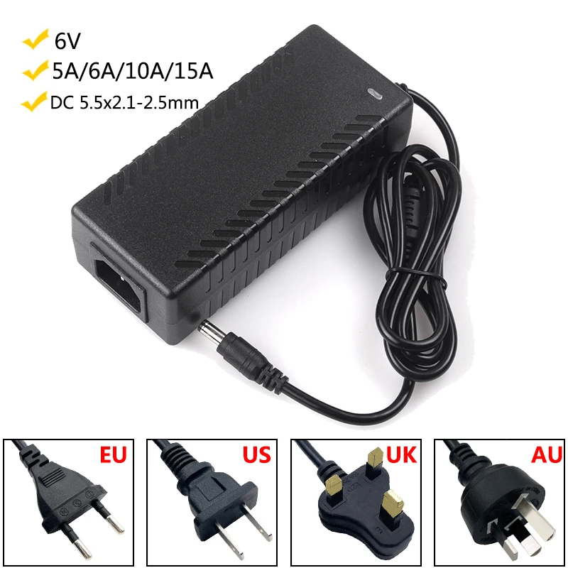 Universal-6-Volt-Adaptor-6V-Power-Adapter-Supply-AC-DC-Adapters-5A-6A ...