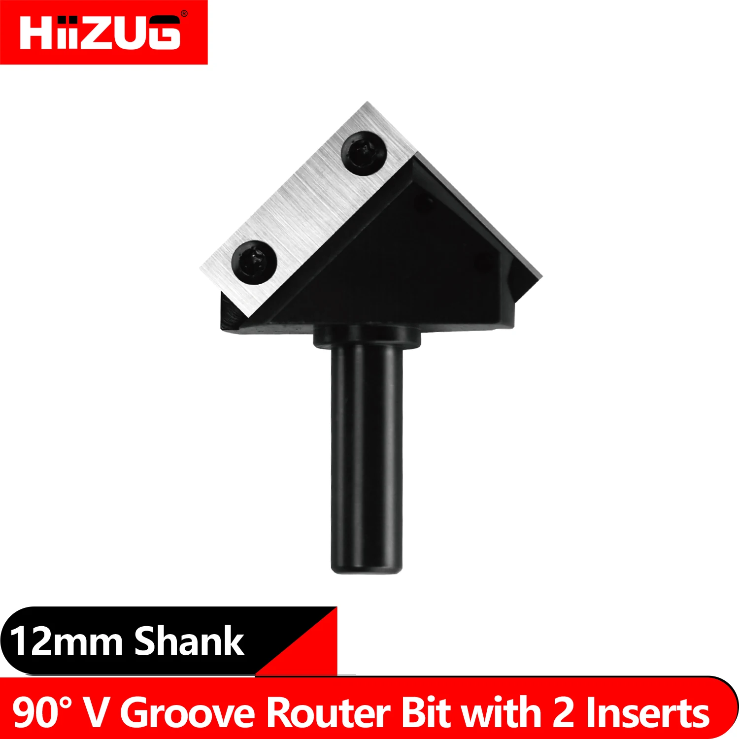 90-Degree-V-Groove-Router-Bit-12mm-Shank-Milling-Cutter-Replaceable ...