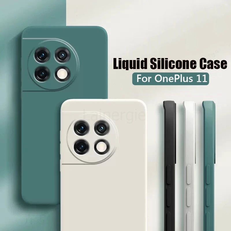 For OnePlus 11 Case ShockProof Luxury Liquid Silicone Soft Cover On For ...
