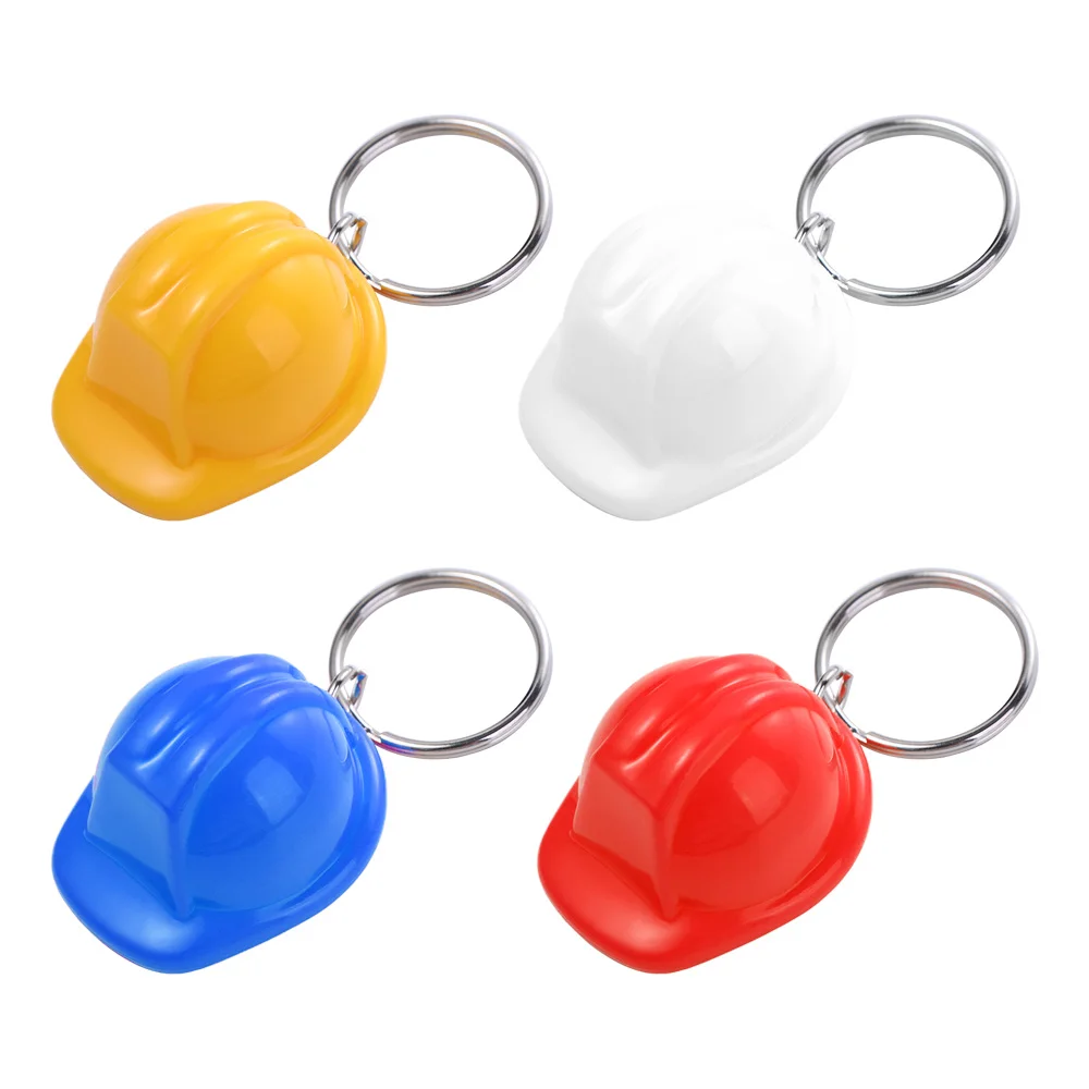 Plastic-Mini-Safety-Helmet-Keychain-Creative-Hard-Hat-Keychain-Men-and ...