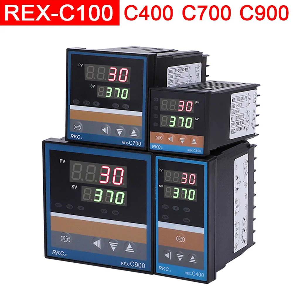 REX-C100 PID Intelligent Temperature Controller Universal REX-C400 ...