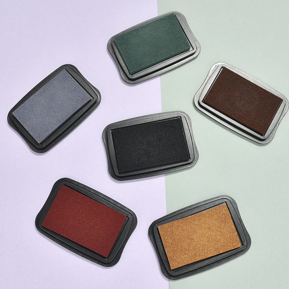 Vintage-Solid-Color-Ink-Pad-Creative-DIY-Hand-Account-Decoration-Finger ...