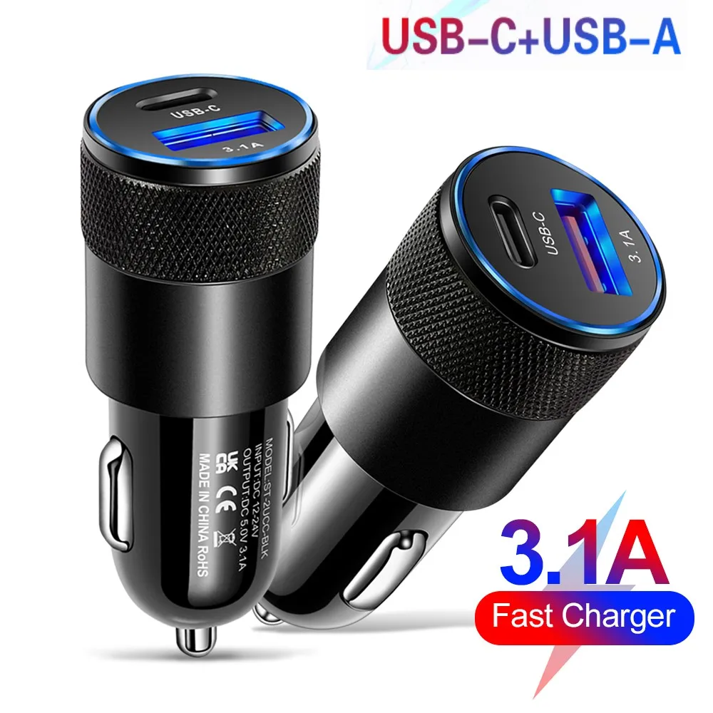 Car-Charger-USB-Type-C-Fast-Charging-for-MERCEDES-W211-BENZ-AMG-W204 ...
