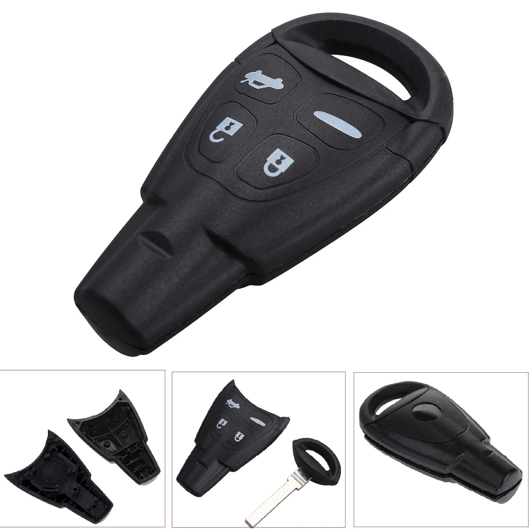 1Pc-4-Buttons-Car-Replacement-Remote-Key-Shell-Fob-Case-Blade-Kit-for ...