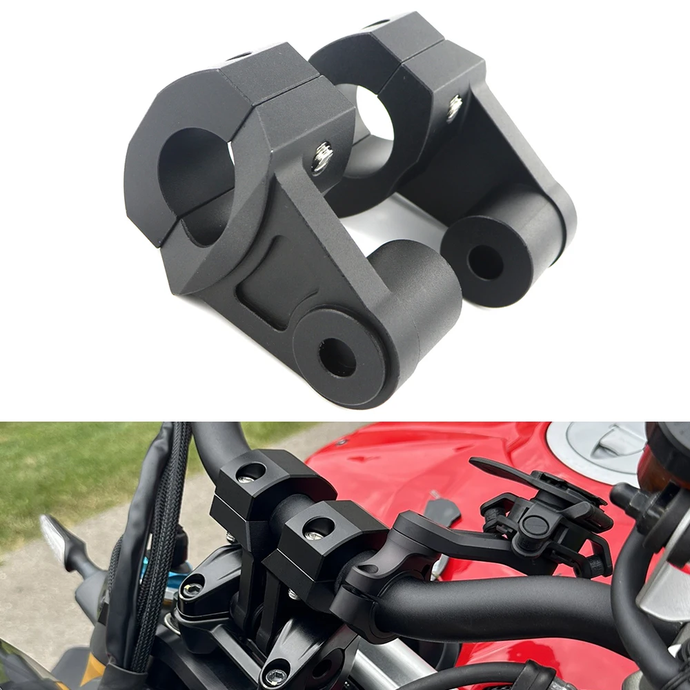 28mm-1-1-8-Motorcycle-Handlebar-Fat-Bar-Risers-Mount-Clamp-For-BMW ...
