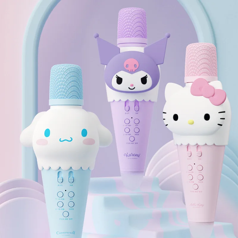 Anime-Sanrio-Kuromi-Hello-Kitty-Microphone-Children-s-Karaoke-Mike ...