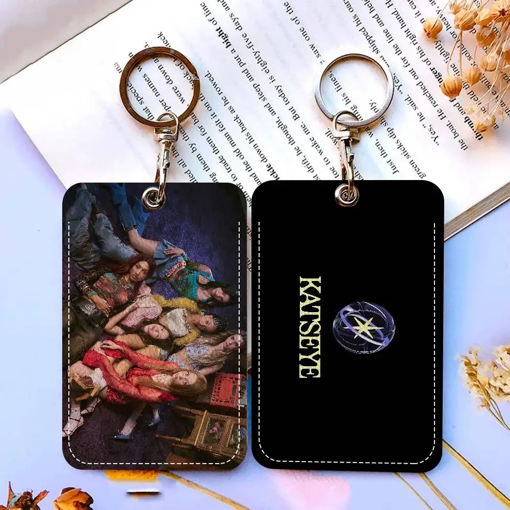 Famous Popular Kpop Band K-Katseye Keychain Card Holders Keyring Bank ...