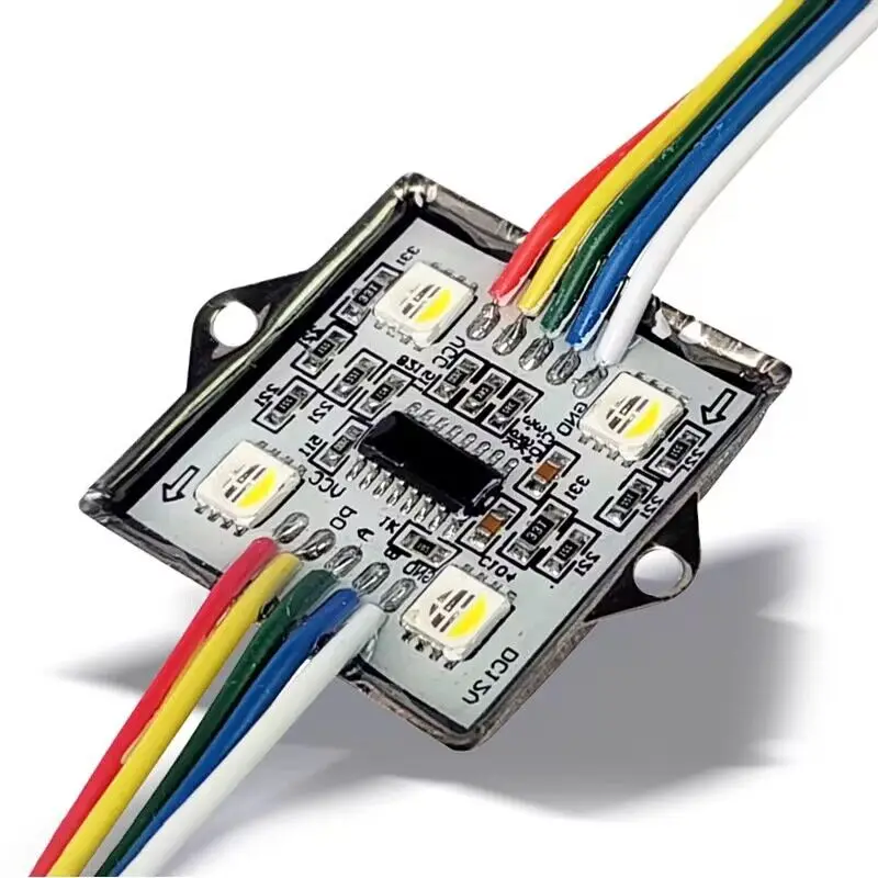 Standard-DMX512-5-Wires-RGBW-LED-Pixel-Module-DC12V-4-RGBW-LEDs-Pixel ...