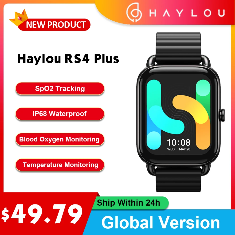 Haylou RS4 Plus 스마트 워치 남성 1.78 "AMOLED 디스플레이 Smartwatches 10 일 배터리 수명 ...