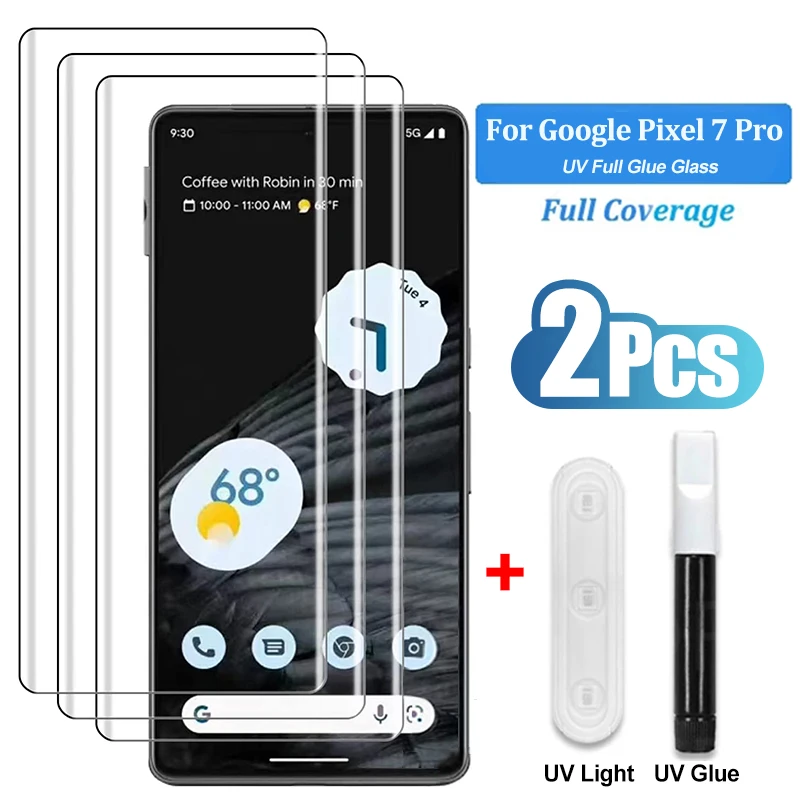 2Pcs-UV-Liquid-Glue-Screen-Protector-for-Google-Pixel-7-Pro-Tempered ...