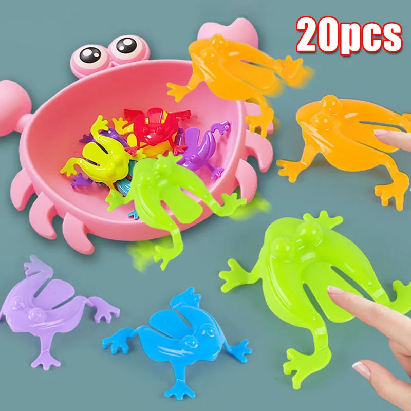 Plastic-Jumping-Frog-Toys-Children-s-Puzzle-Decompression-Small-Toy ...