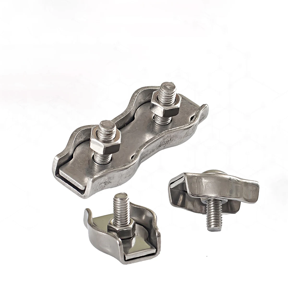 2pcs-304-Stainless-Steel-Wire-Rope-Single-Double-Clip-Chuck-Lock-Cable ...