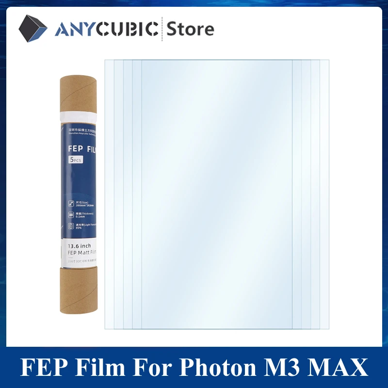 ANYCUBIC 5pcs/2pcs/1pcs Original FEP Film For Photon M3 MAX 3D Printer Parts Accessories 3D ...