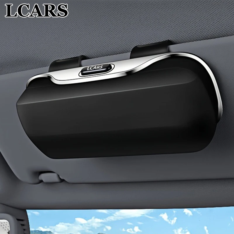 Universal Car-Mounted Eyeglass Case Sunglasses Holder Driver Co-Pilot ...