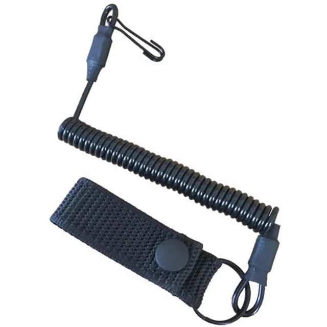 Tactical Anti-lost Elastic Lanyard Anti-theft Anti-cut Military Spring ...