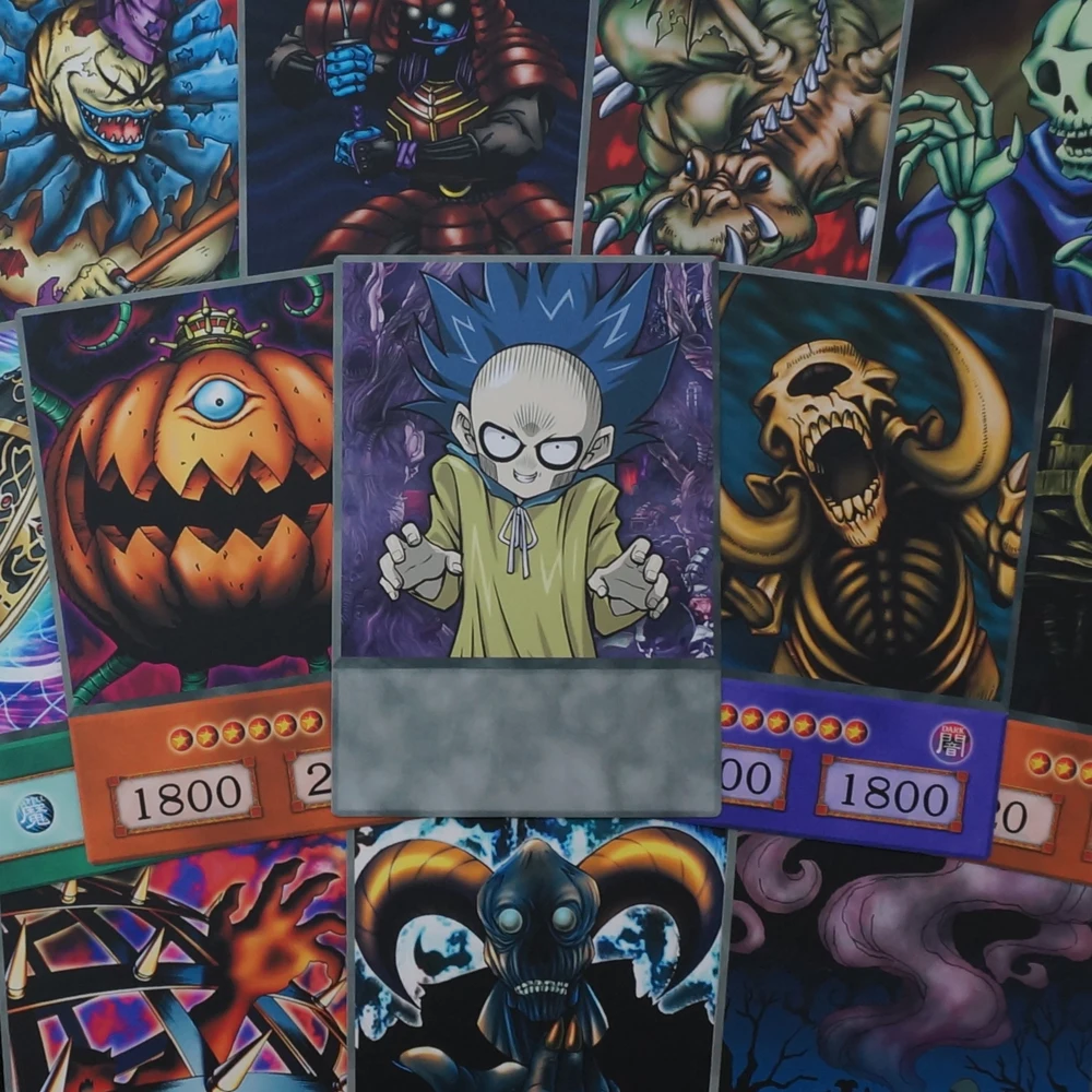 Yugioh-DM-Bonz-tarjetas-de-papel-de-estilo-Anime-payaso-Crass-Pumpking ...