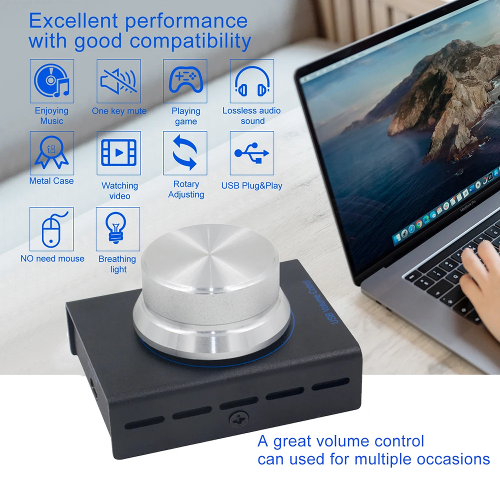 USB-Computador-Volume-Controller-Multim-dia-PC-Speaker-udio-Externo ...