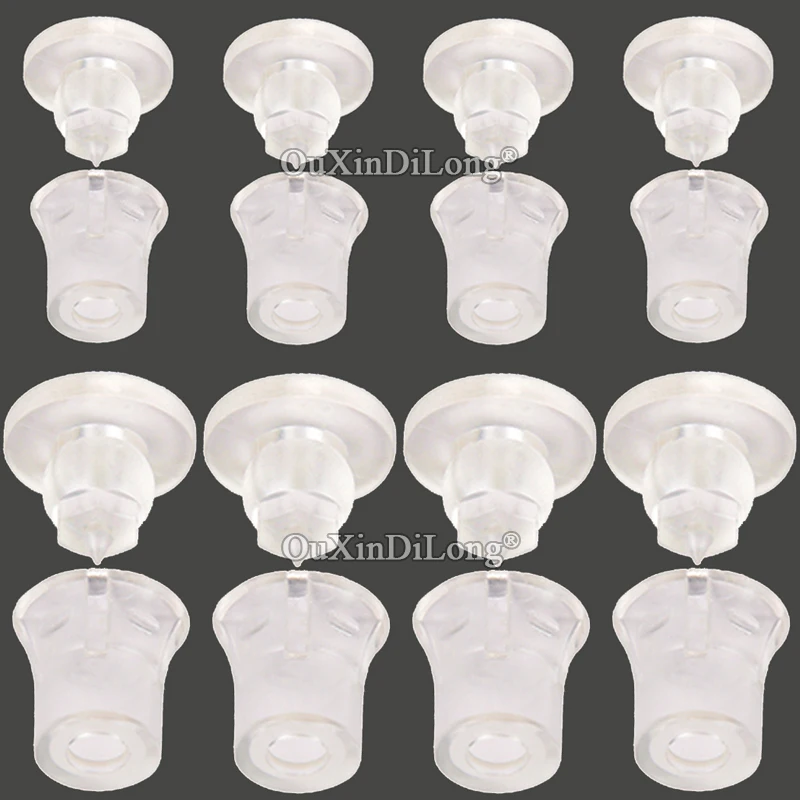 NEW-100PCS-Transparent-Acrylic-Hidden-Standoffs-Clip-in-Invisible ...