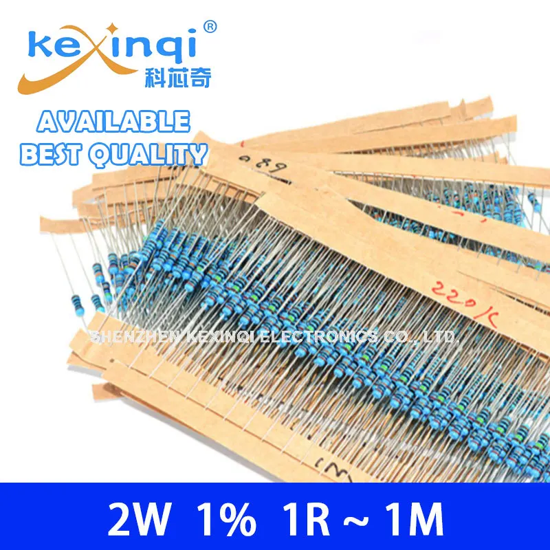 20pcs-2W-Metal-Film-Resistance-Resistor-1-1R-1M-100R-220R-330R-1K-1-5K ...