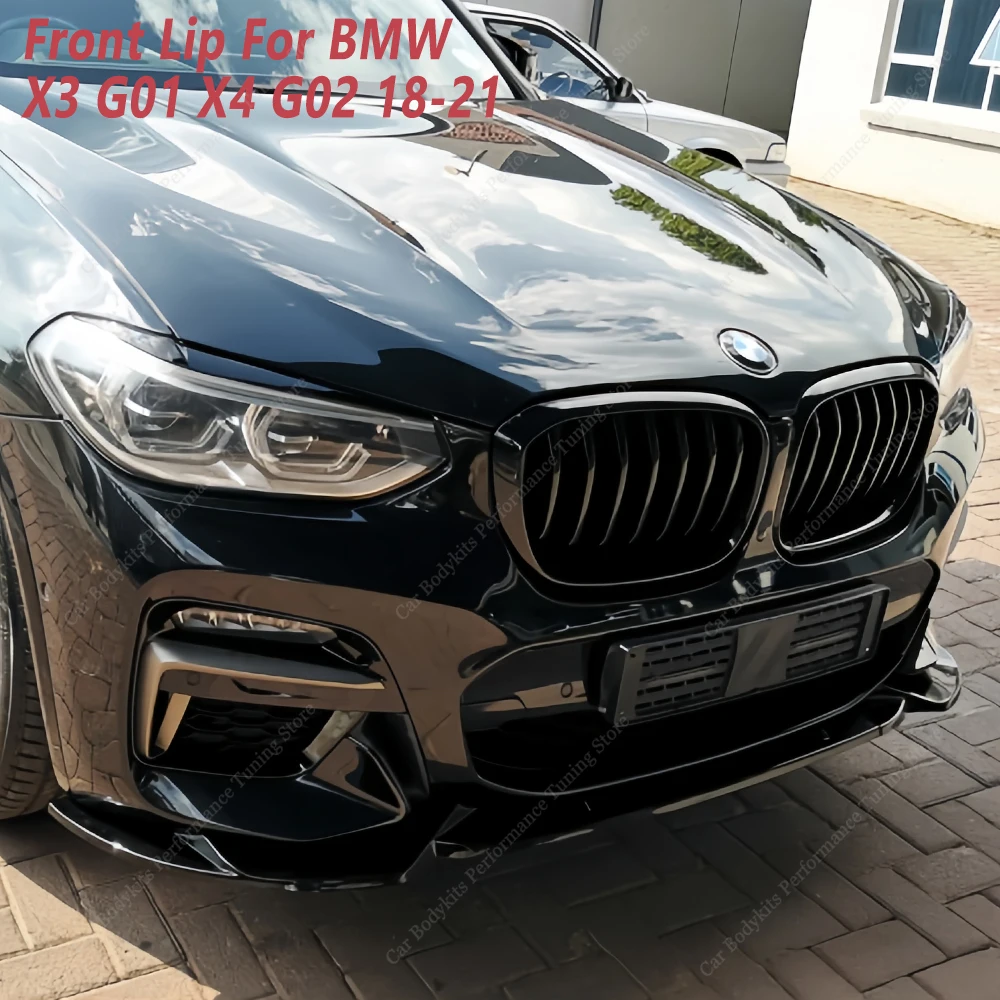 For-Bmw-X3-G01-X4-G02-Pre-Lci-3pcs-Front-Bumper-Splitter-Lip-Spoiler ...