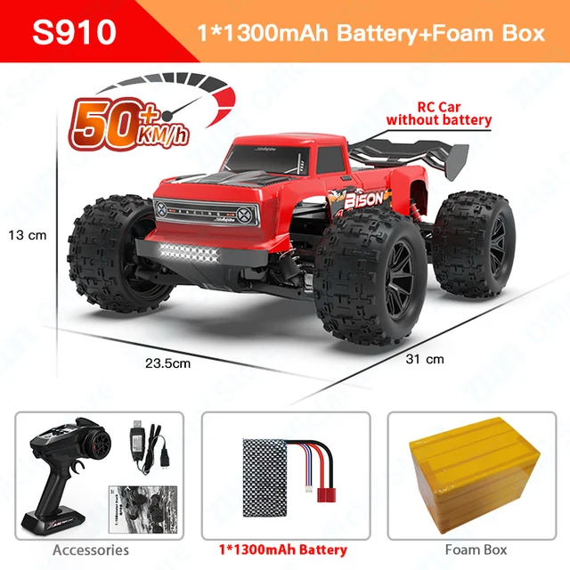 ZWN 1:16 70KM/H or 50KM/H RC Car 4WD Full-Scale Remote Control Cars ...