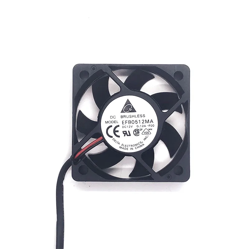 original EFB0512MA 5010 5cm 12V 0.12A dual ball CPU mute cooling fan ...